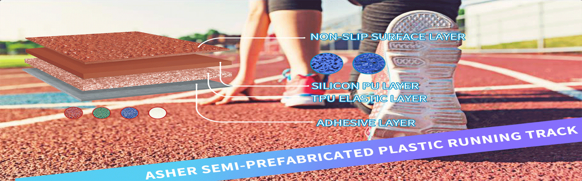 Quality EPDM Rubber Running Track & Sandwich System Running Track ...