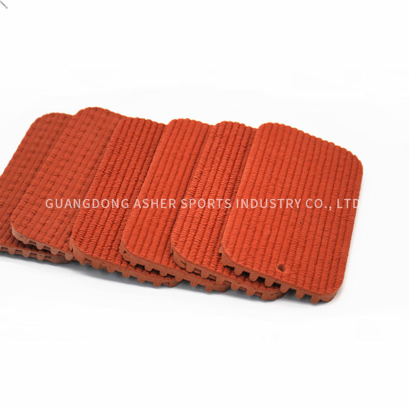 Standard Indoor Track Surface Material , Red Jogging Track Rubber Flooring