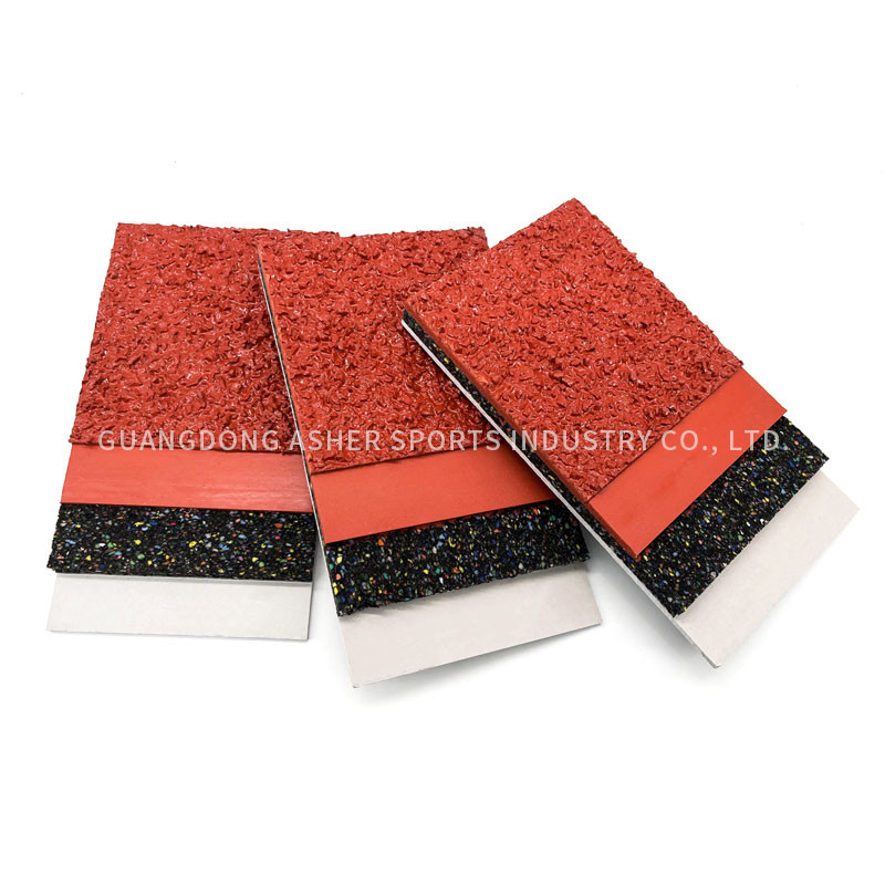 Weatherproof Field Running Track Colored 10mm Thickness Tiles Type